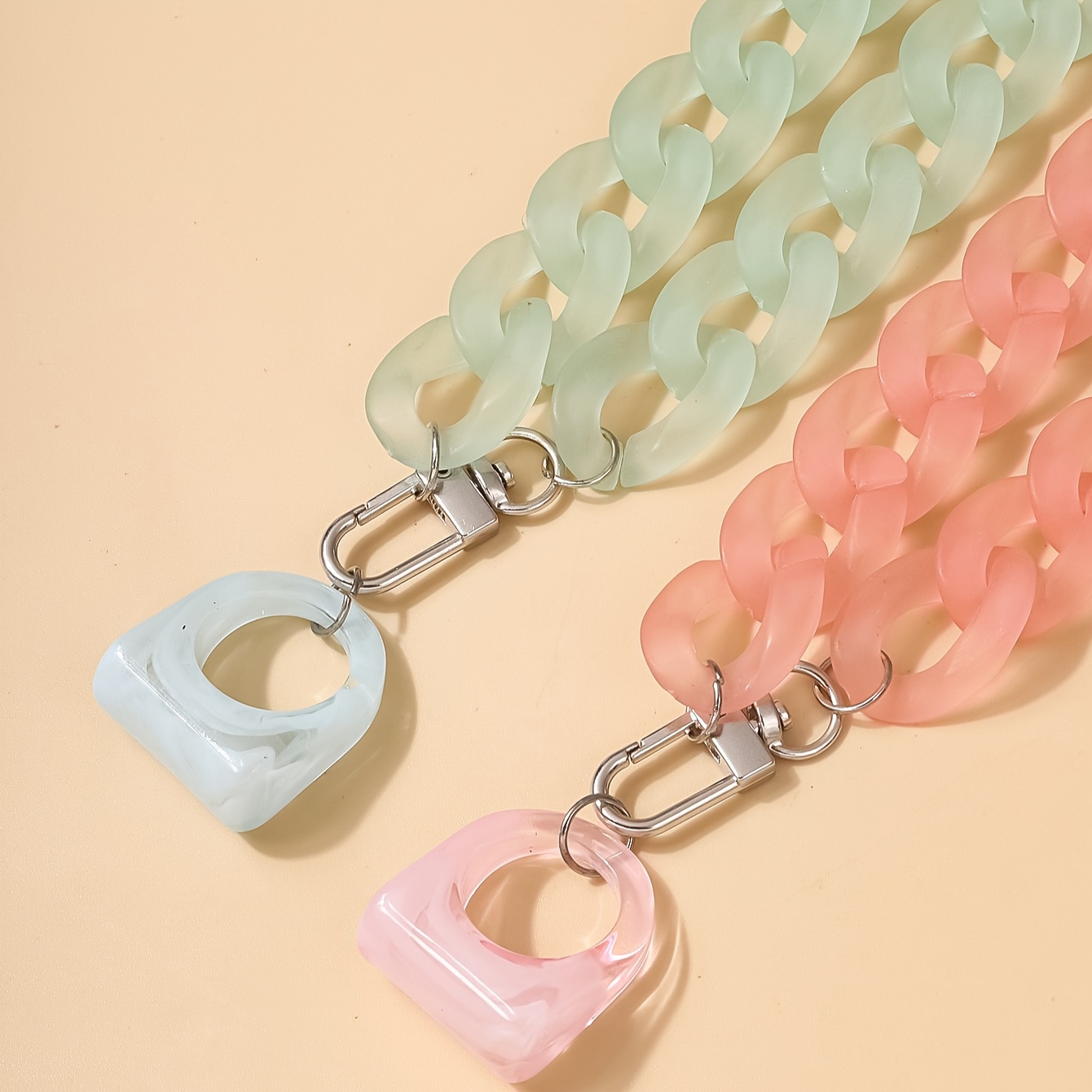 Candy Color Chain Design Necklaces Gift Best Friend - Temu Canada