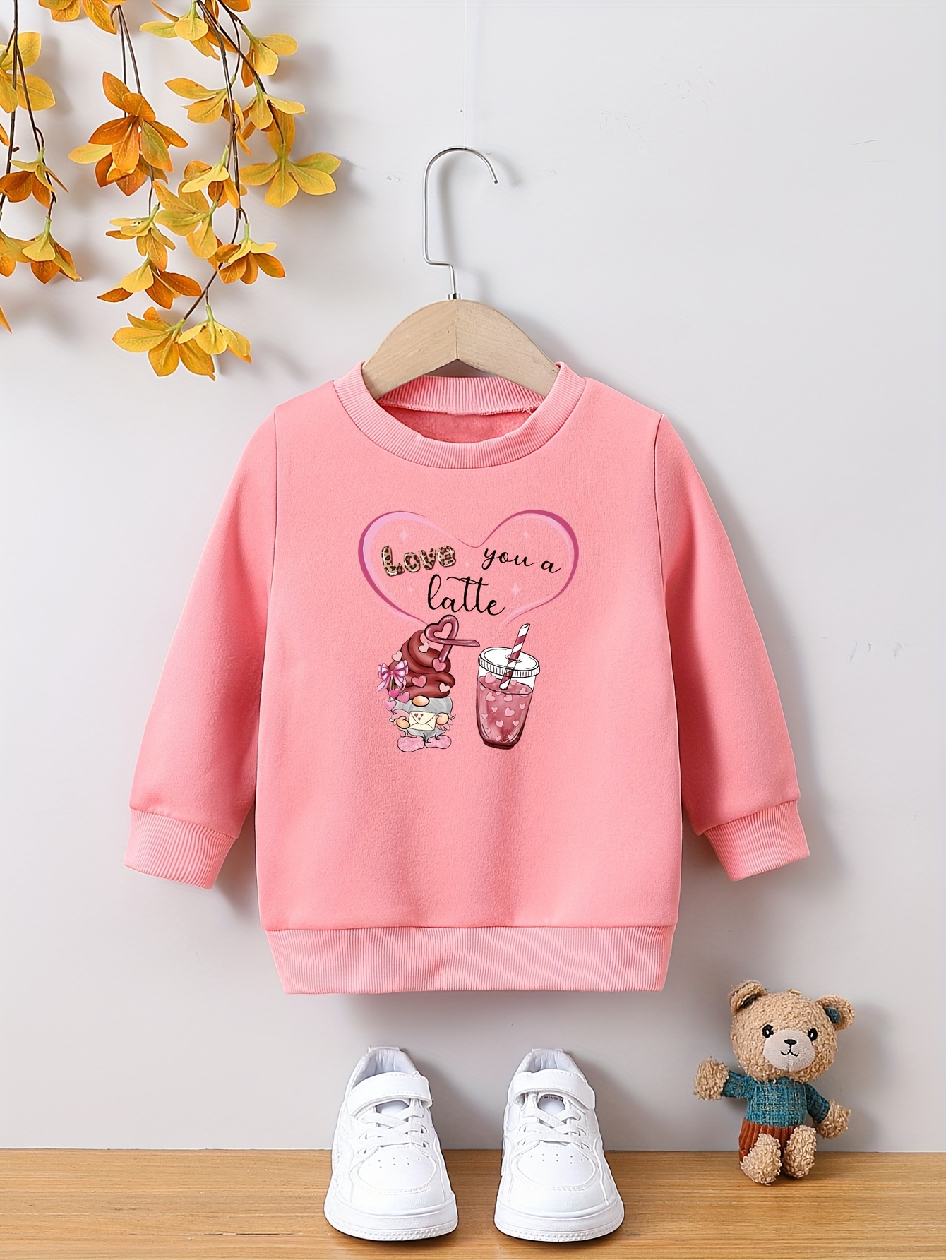 Girls Pullover Sweatshirt Toddler Cartoon Print Everyday - Temu Australia