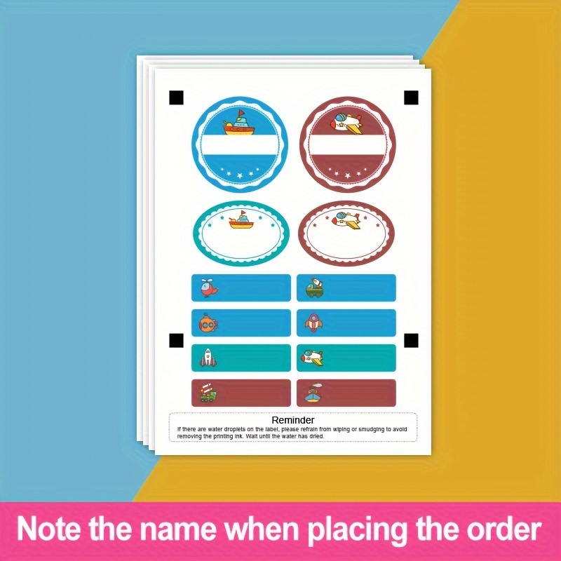 Custom name Stickers Waterproof Stickers Perfect School - Temu United ...