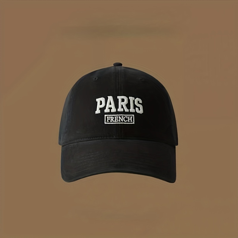 Embroidered Paris French Retro Baseball Unisex Hard Top - Temu New Zealand