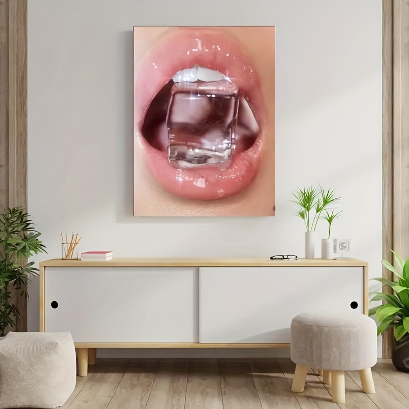 Canvas Poster Modern Art Girl Block Retro - Temu