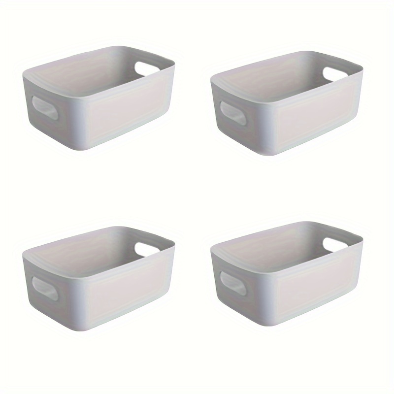 4pcs Plastic Portable Cosmetic Storage Basket Desktop - Temu United Kingdom