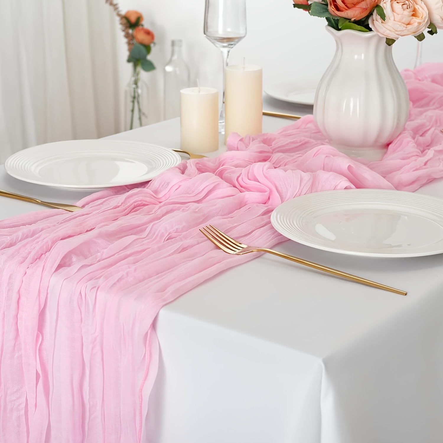 Table Runner Balinese Pleated Atmospheric Table Runner - Temu United ...