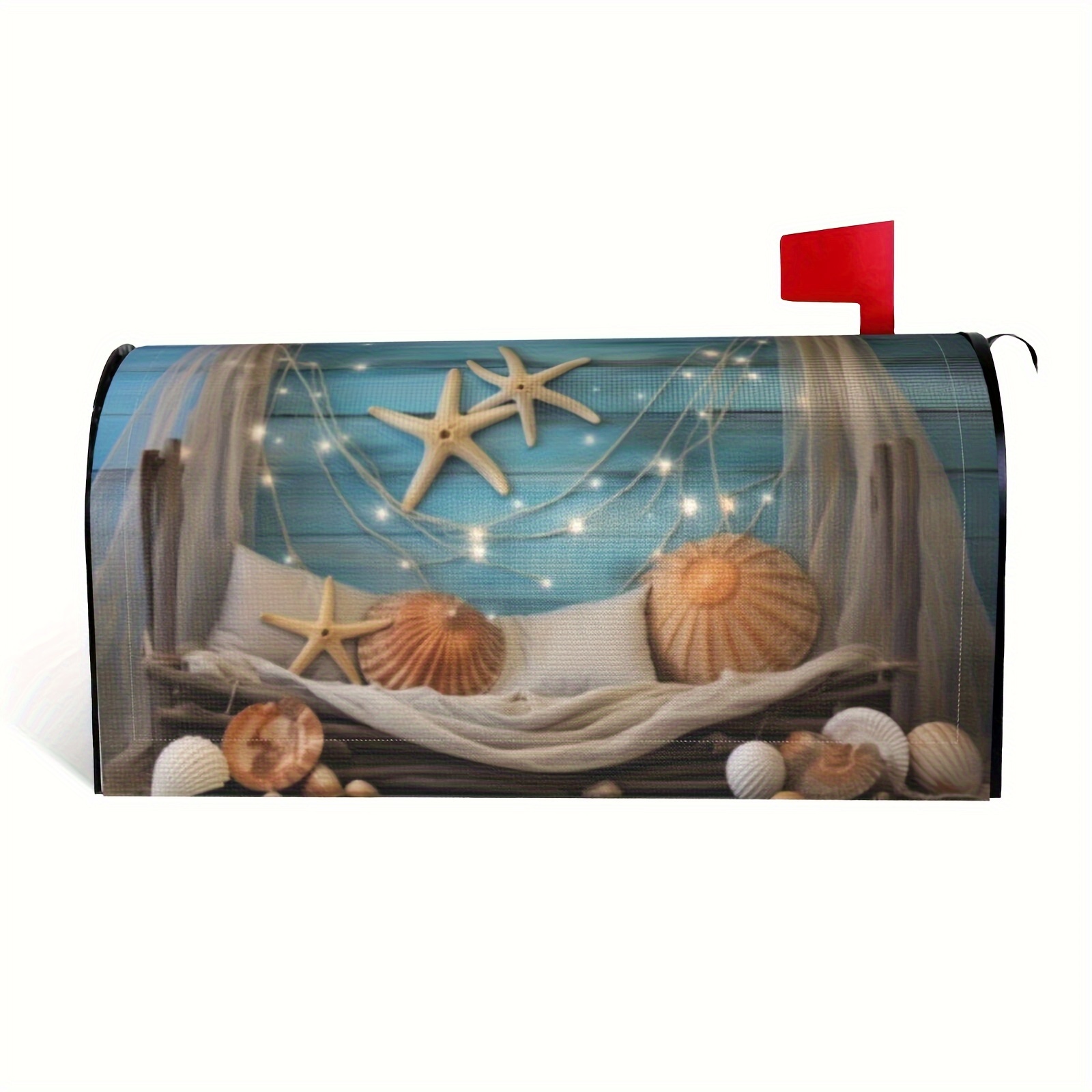 Beach Nautical Theme Tropical Style Mailbox Cover Shells - Temu Australia