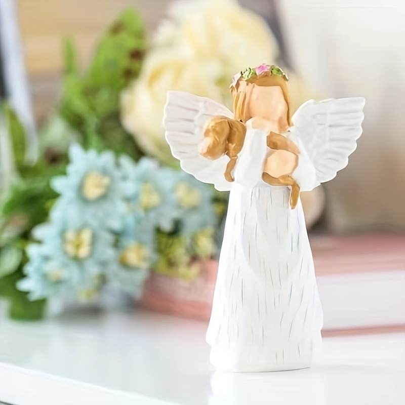 Angel Dog Ornament Resin Statue Art Craft Gifts - Temu Denmark