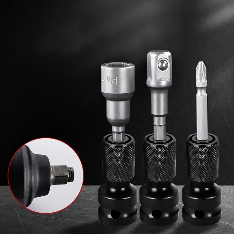 1/2 To 1/4 Hex Square Telescopic Socket Adapter, Electric Wrench Bit ...