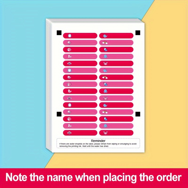 Custom Name Stickers School Gear Office Items: Enhance - Temu Canada