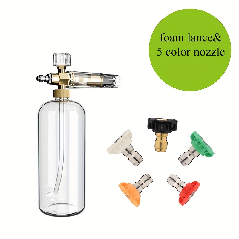 Car Wash Accessories Snow Foam Lance With 1/4 Quick - Temu Australia