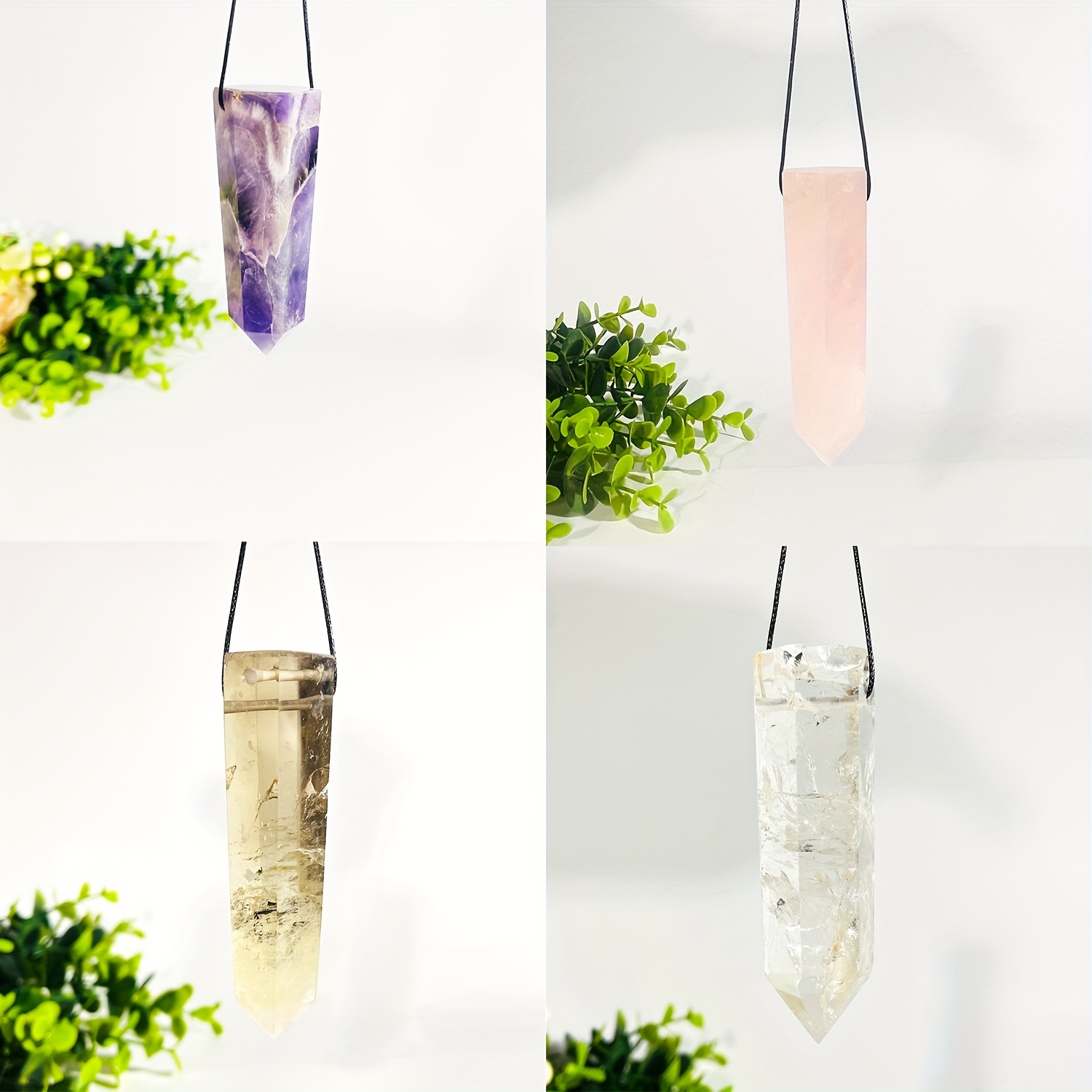 Natural Crystal Hexagonal Tower Crystal Column Rose Quartz - Temu Australia