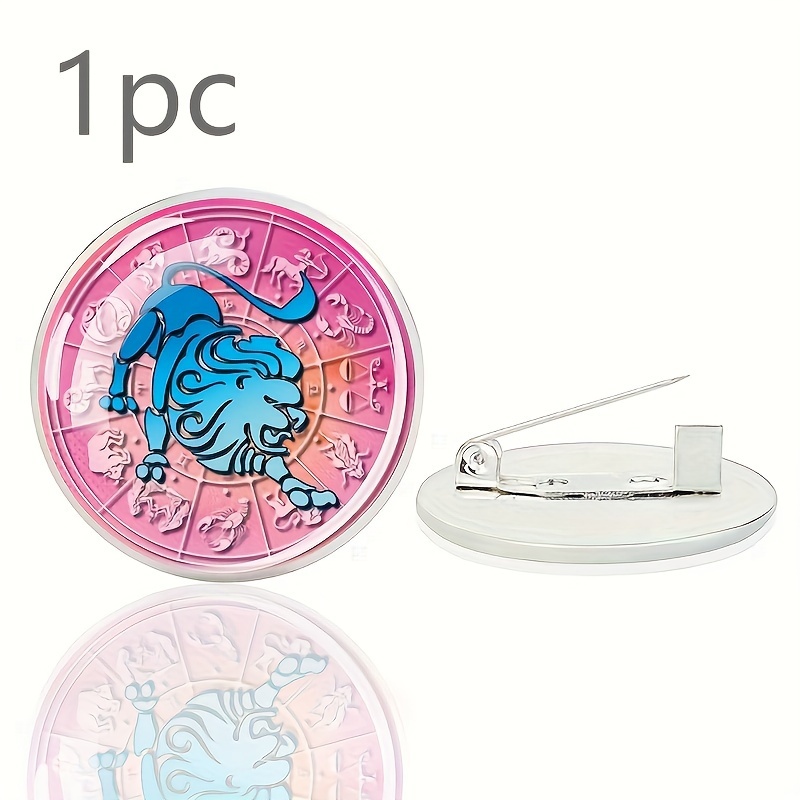 Colorful 12 Constellations Brooch Silvery Alloy Paper Clip - Temu ...