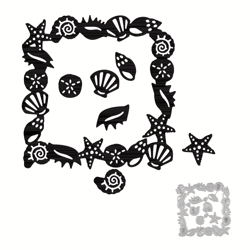 Shell Frame Cutting Dies Diy Scrapbooking Album Card Making - Temu ...