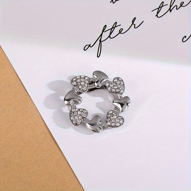 Elegant Hollow Design Silky Scarf Buckle Alloy Retro - Temu Canada