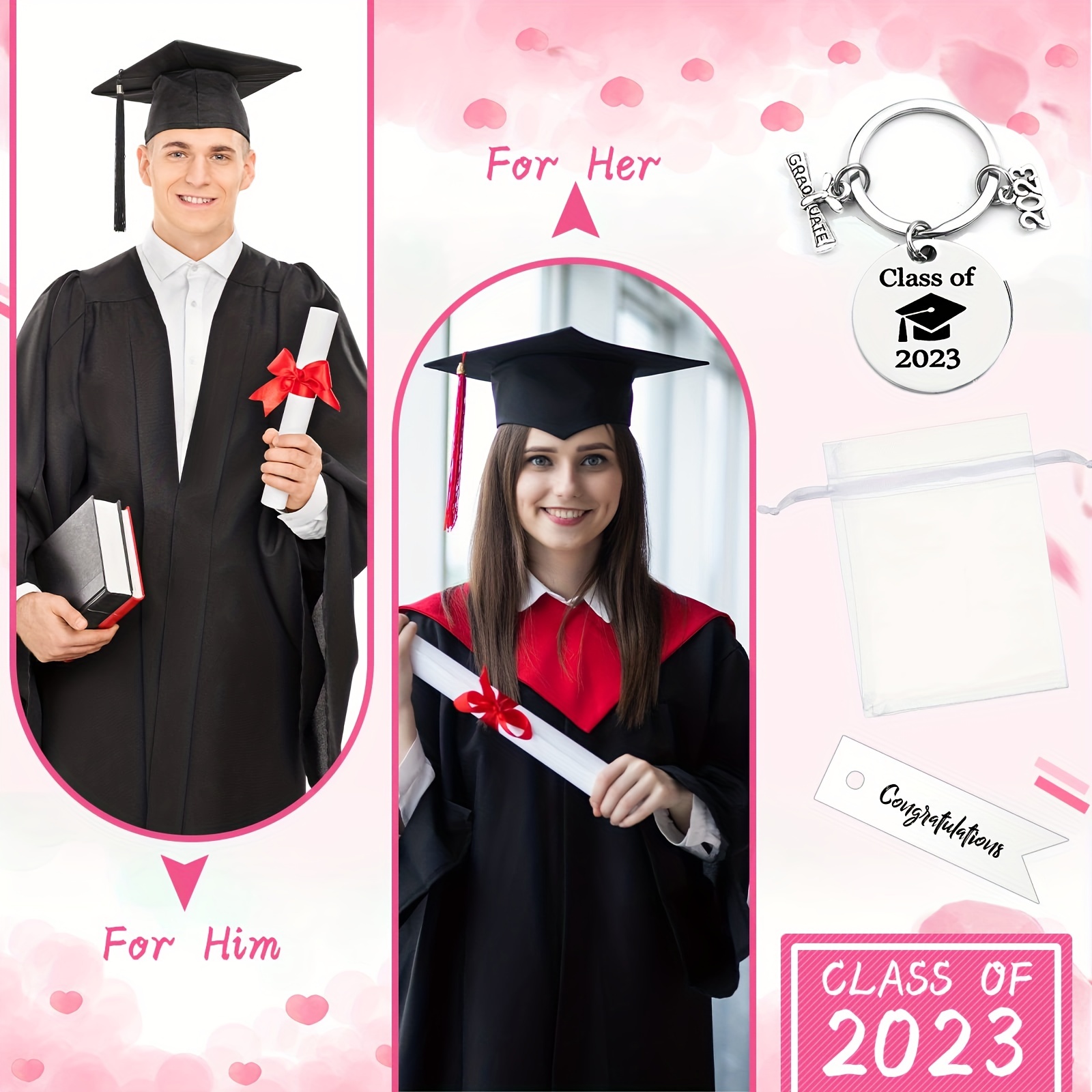 Class 2023 Graduation Keychain Stainless Steel Key Ring - Temu United ...