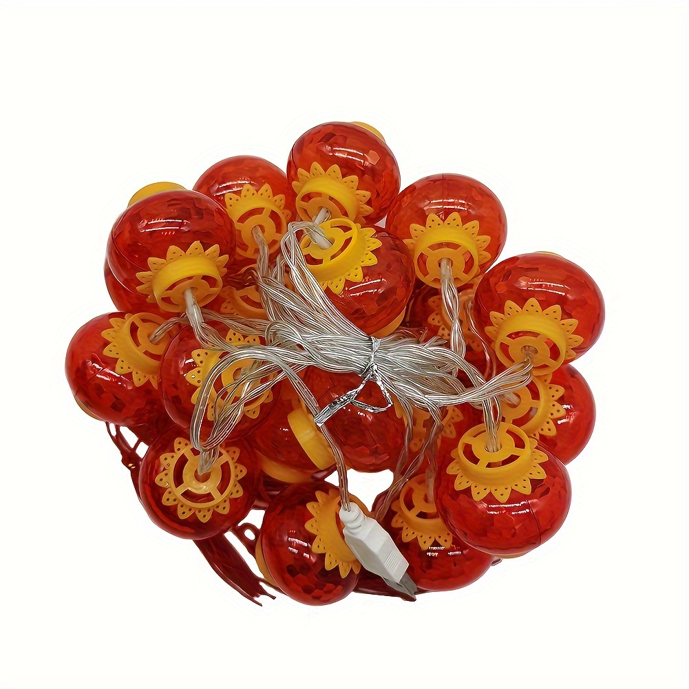 Led Rode Lantaarns Lichtslingers, 20led Chinese Fee Lichtslingers, Usb ...