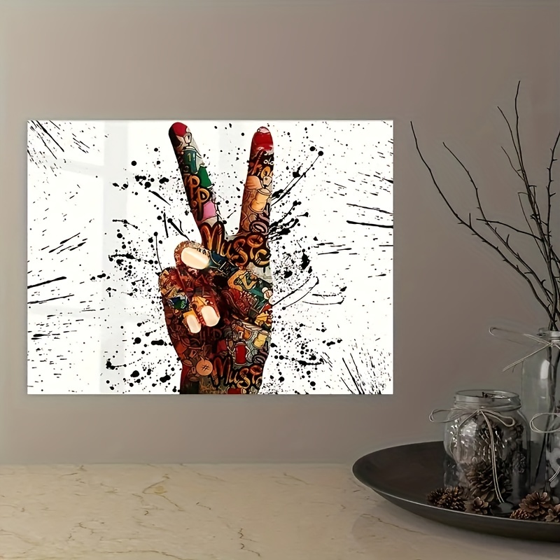 Canvas Poster Modern Art Colorful Inspirational Gesture - Temu Australia