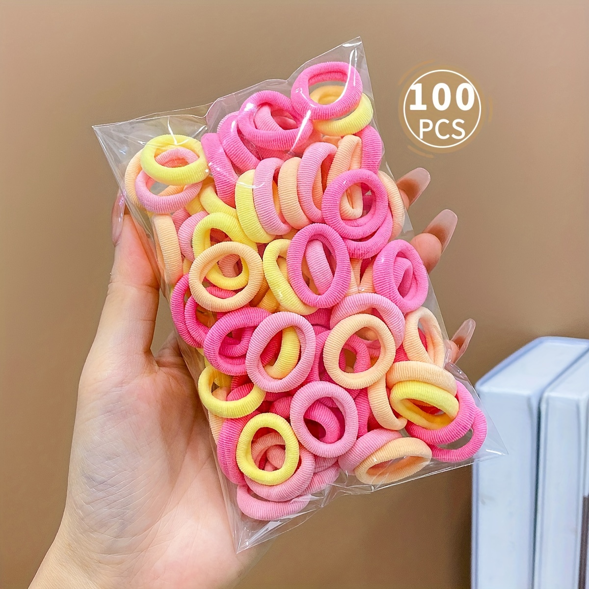 Girls Plain Color Hair Ties Hair Bands - Temu United Kingdom