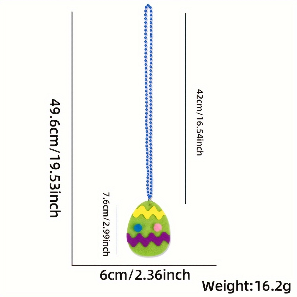 Easter Decoration Necklace Diy Creative Bunny Egg Blue - Temu Portugal