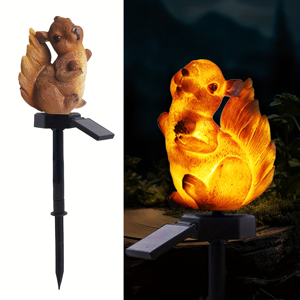 Squirrel Garden Lights Solar Outdoor Decoration Solar - Temu New Zealand