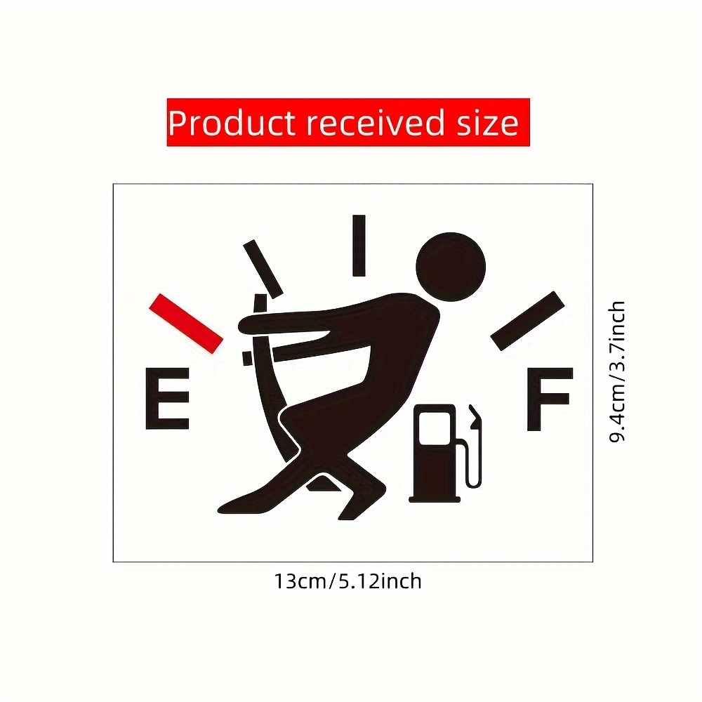 Oil Meter Funny Car Stickers Funny Cool Modified Fuel Tank - Temu