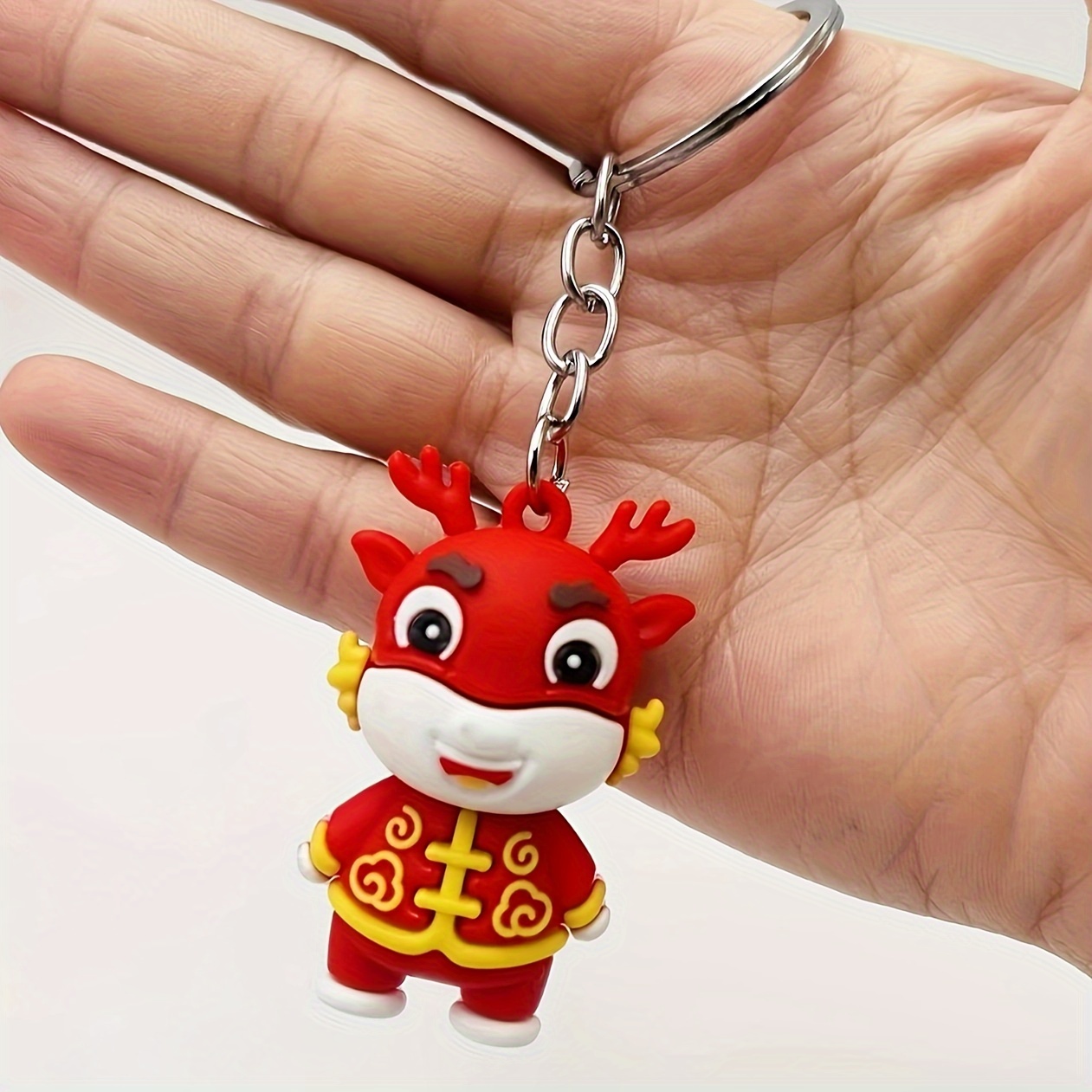 New Year Gift Key Ring Pendant Dragon Year Pendant Creative - Temu ...