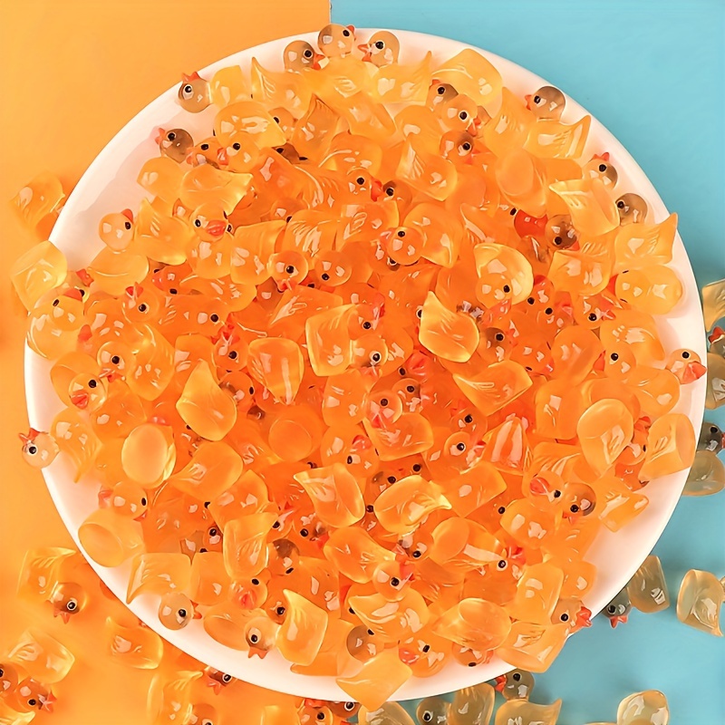 Glowing Mini Resin Little Ducks Glow In Dark Suitable - Temu United Kingdom