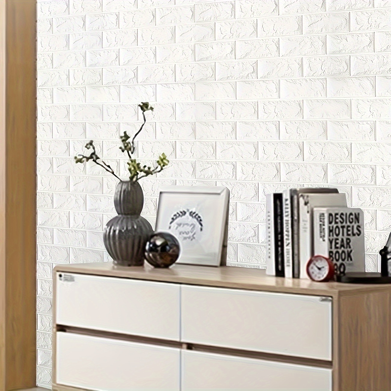 3d Purple Wall Tile Sticker Foam Brick Pattern Wallpaper - Temu