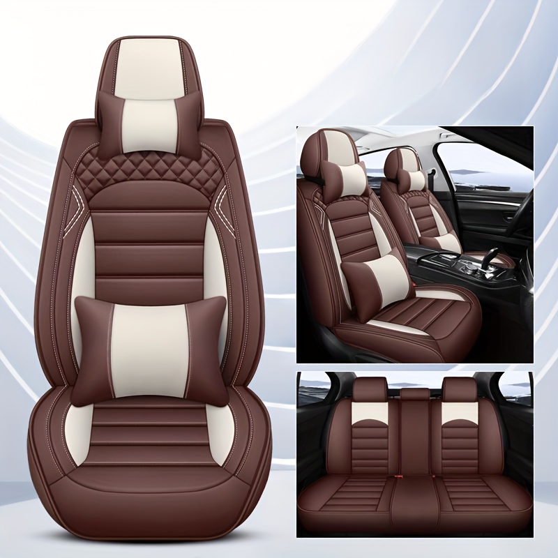 5 Seats Car Models Luxury Car Seat Covers New Premium Four - Temu Portugal