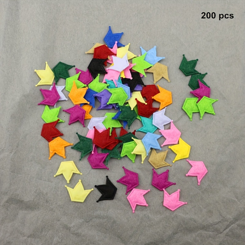 Stars/ Shells/ Hearts/ Crowns/ Flowers Mixed Color Felt - Temu Canada