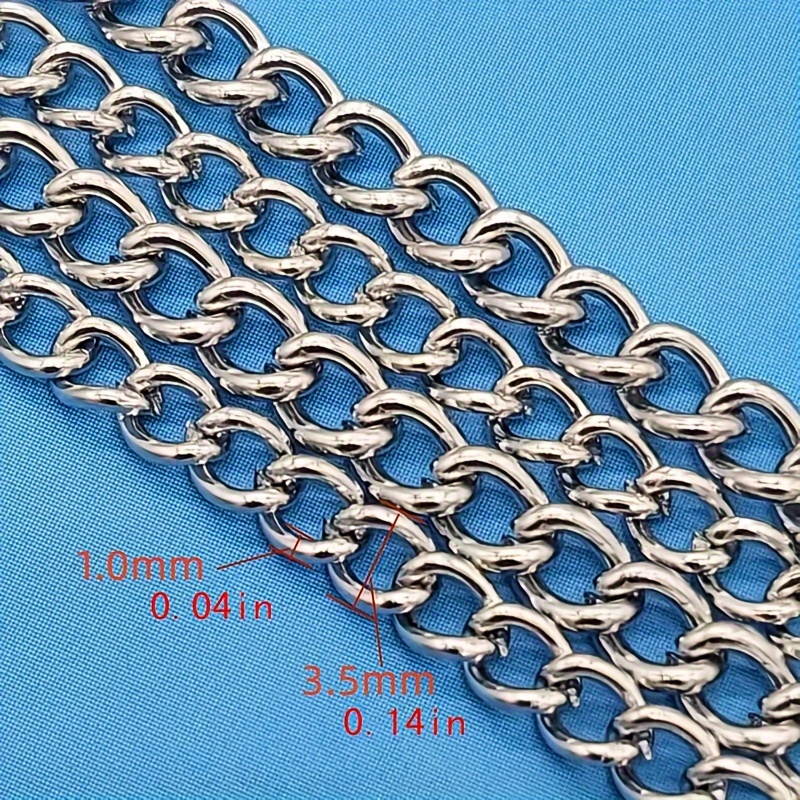 Iron Base Chain Hiphop Style Cuban Chain Twisted Chain For Diy Jewelry ...