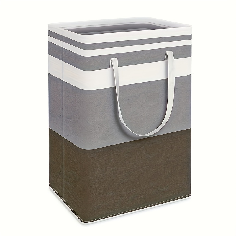Waterproof Laundry Basket Large Capacity Stripe Folding High - Temu New ...