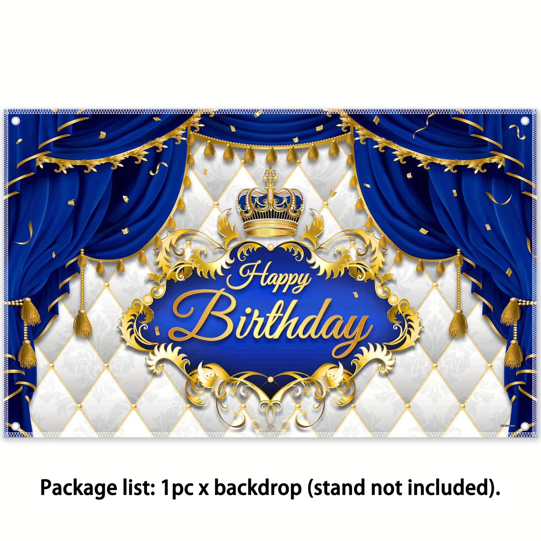 Royal Prince Birthday Polyester Photography Backdrop Royal - Temu Australia