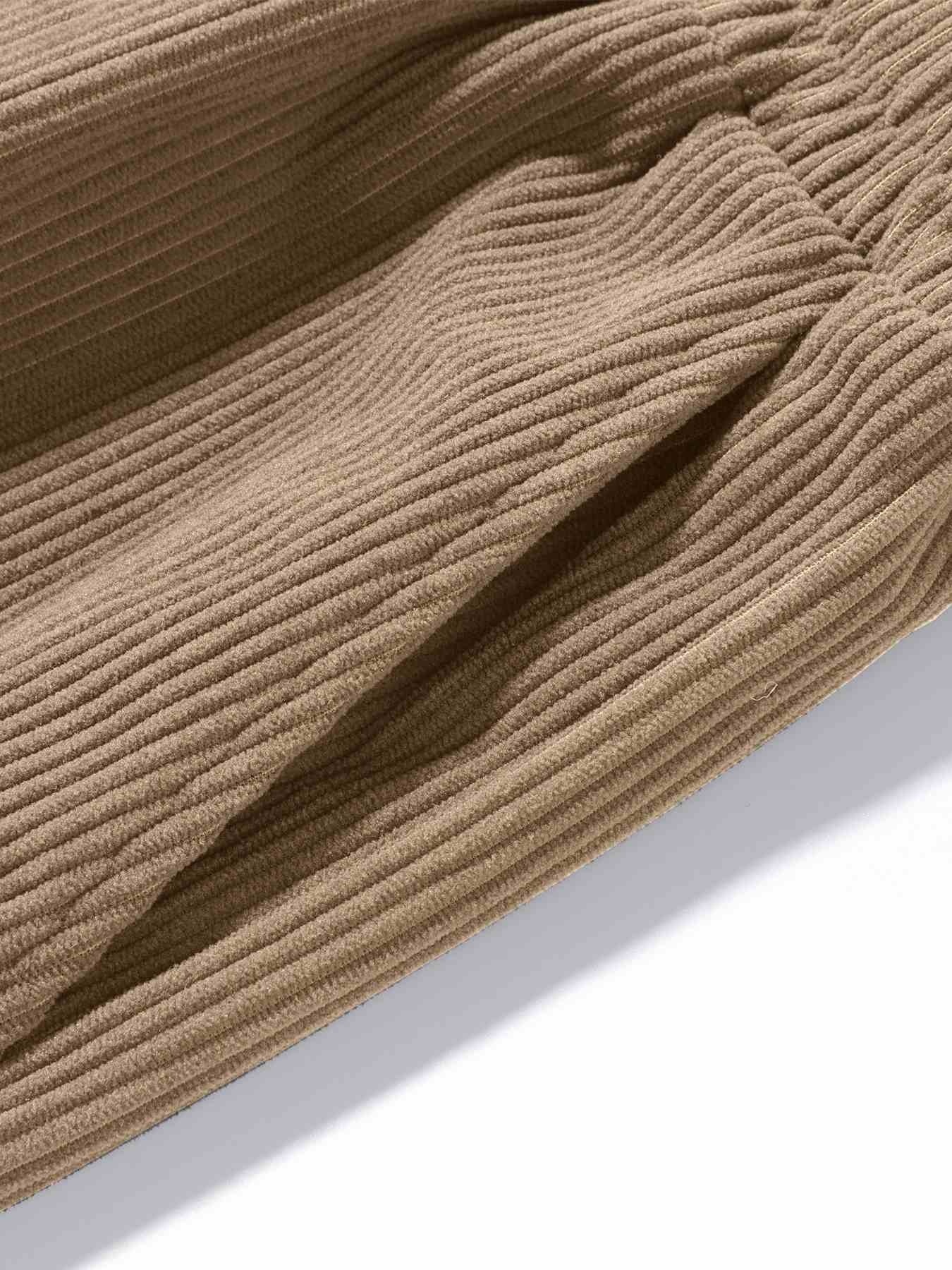 Men's Slant Pocket Corduroy Solid Pants - Temu