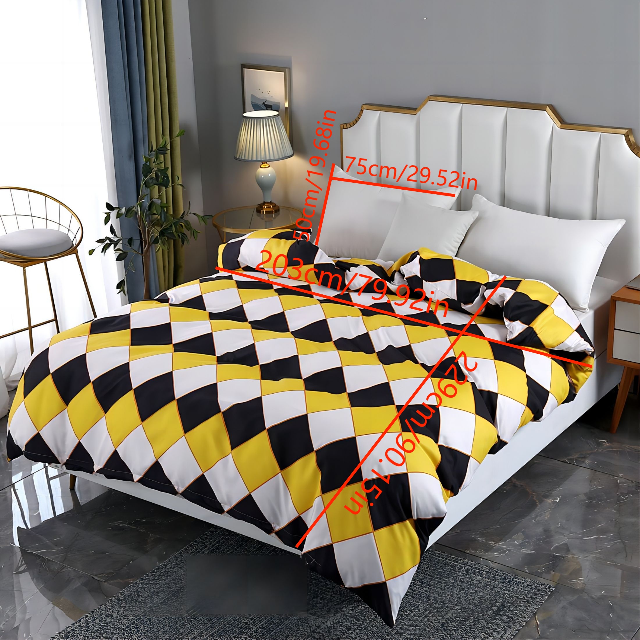 Duvet Cover Set (1*duvet Cover + 2*pillowcase Without Core) - Temu ...
