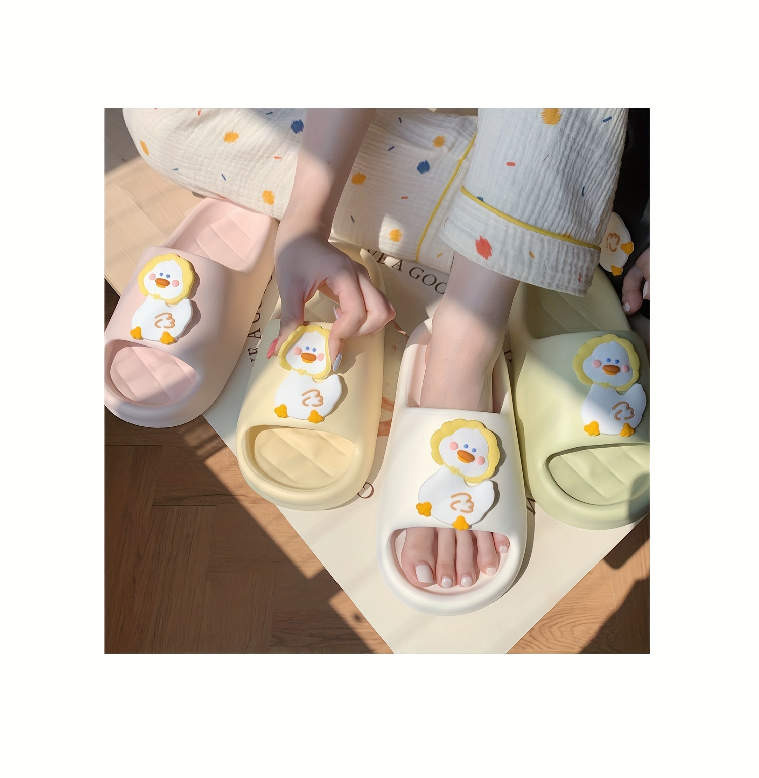 Cute Cartoon Decor Pillow Slides Slip Soft Sole Platform - Temu Australia