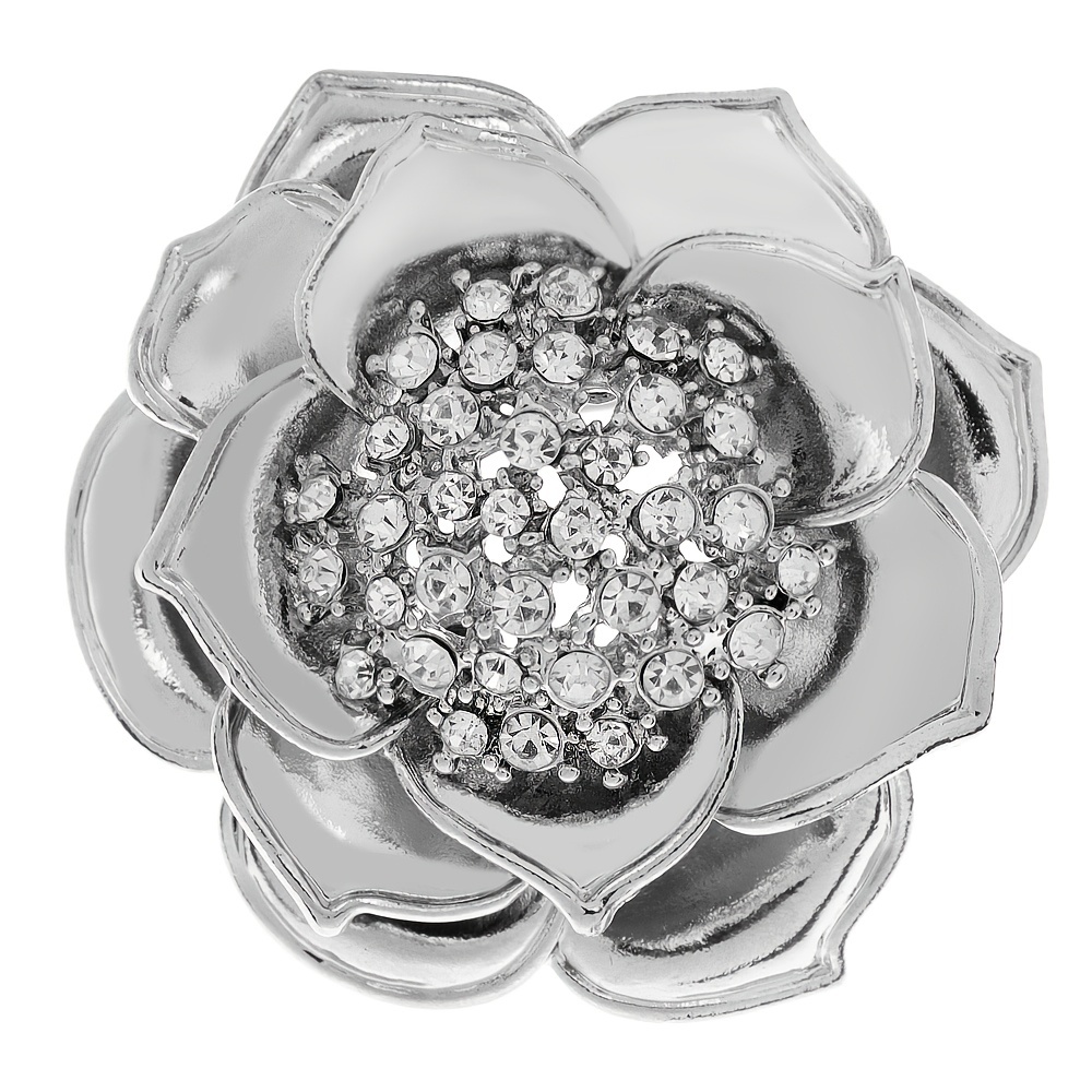 Rhinestones Rose Flower Brooch Badge Pins For Men - Temu United Kingdom