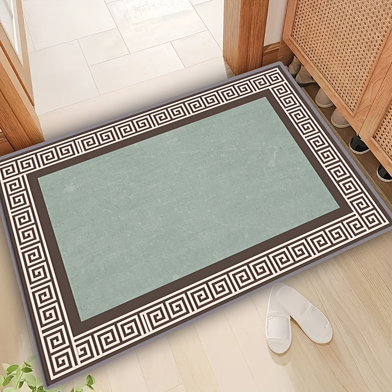 1pc Luxury Crystal Hairless Soft Floor Mat Non Slip Machine Washable ...