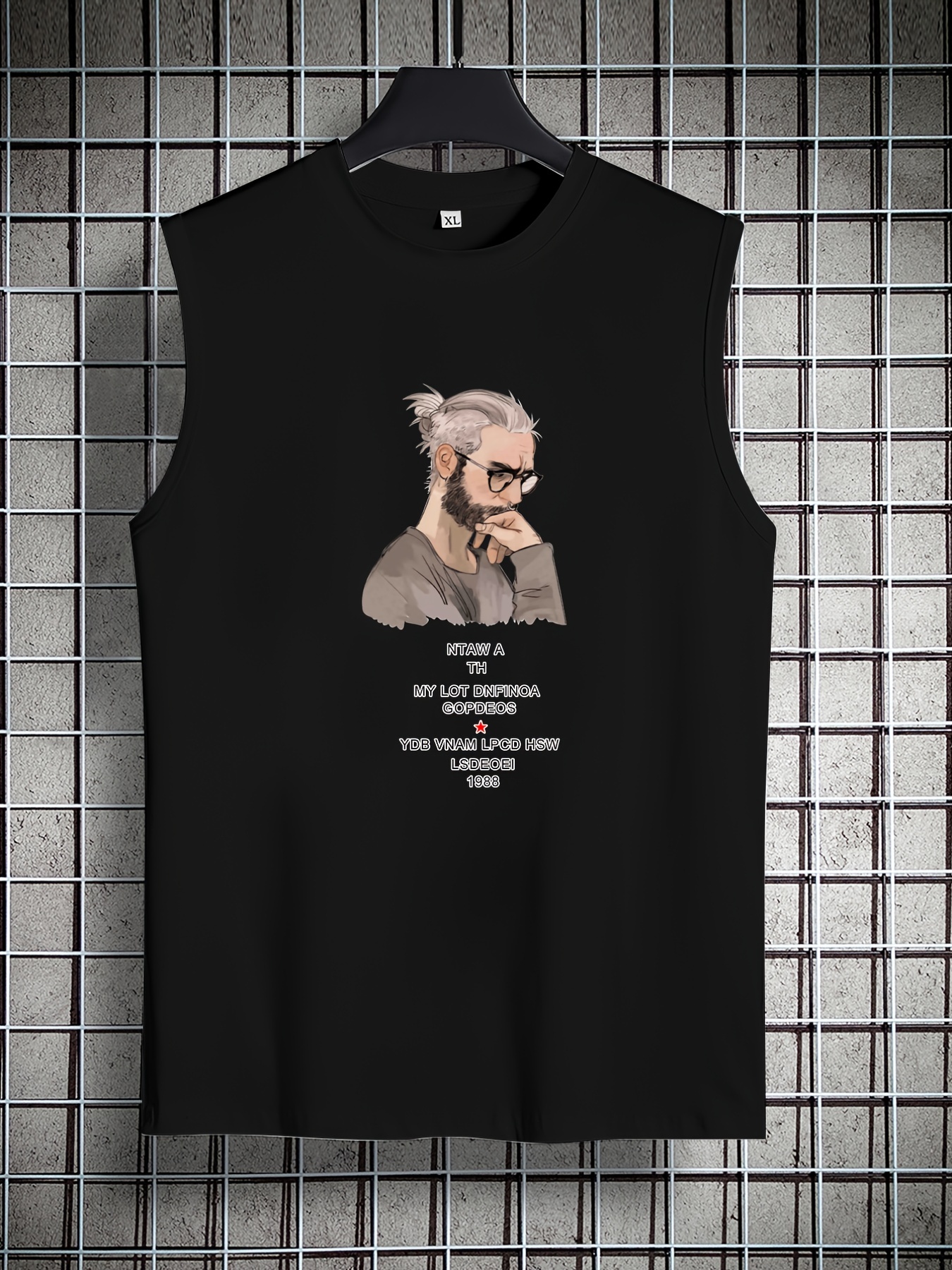 Stylish Print Men's Sports Tank Top Multicolor Summer - Temu Australia