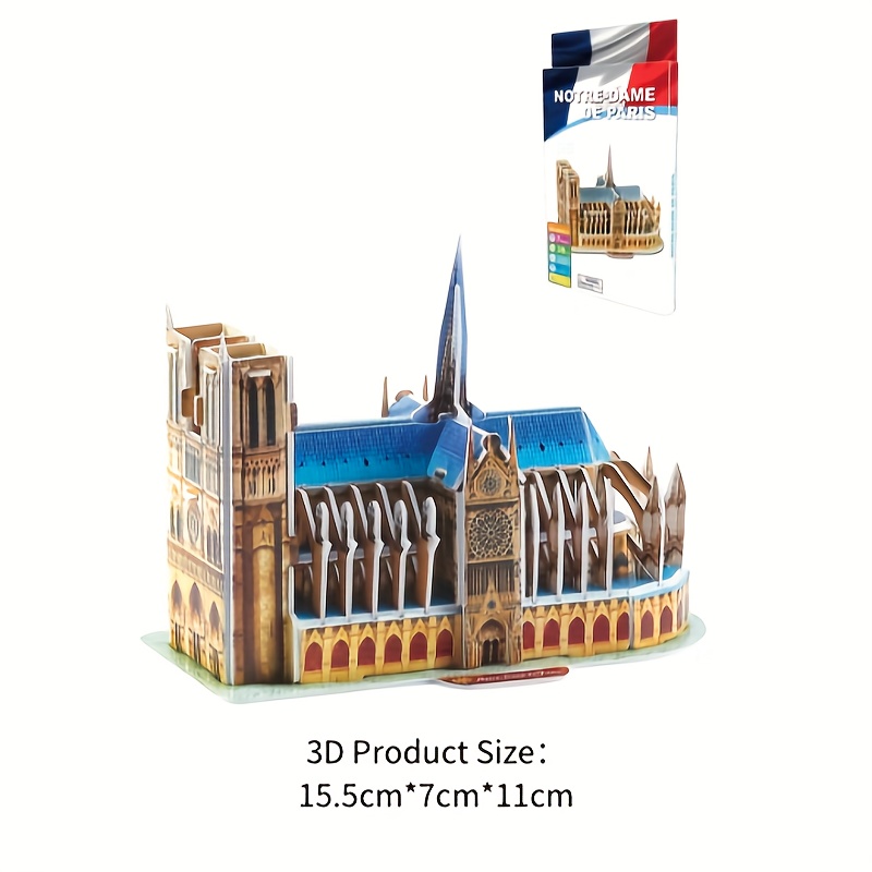 3d Puzzle Block:series Of Famous Buildings Of - Temu Australia