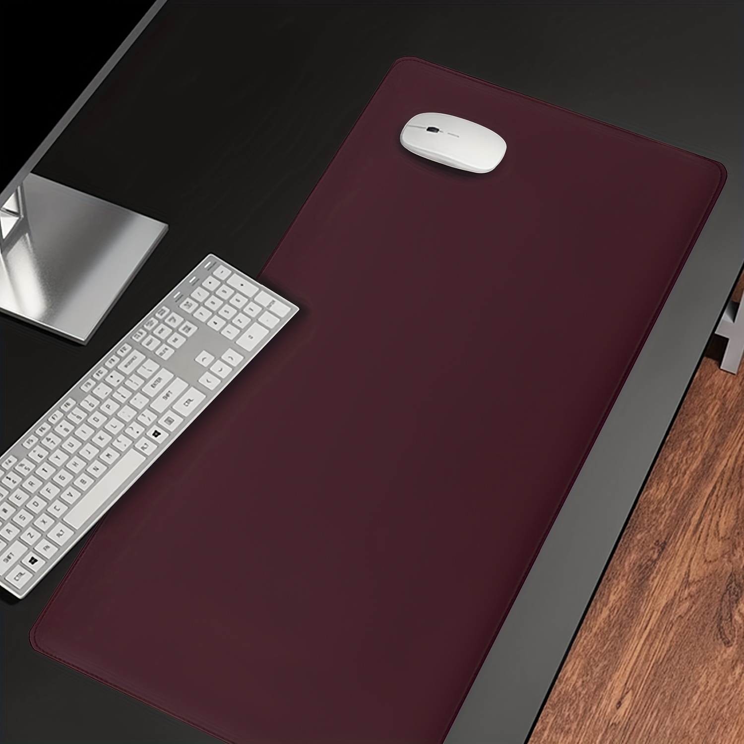 Office Pu Leather Desk Pad Laptop Gaming Mouse Pad Non slip - Temu