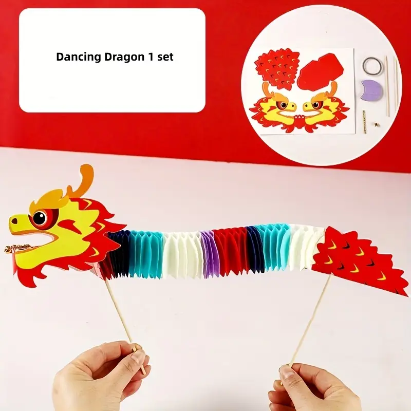 1pcs2pcs 백 가지 손으로 만든 꽃 중국 전통 장난감 그림자 연극 용 춤 마술 종이 꽃 열 여덟 가지 Temu