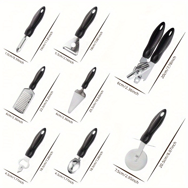 Stainless Steel Kitchen Gadget Set Included Peeler Grater - Temu Canada