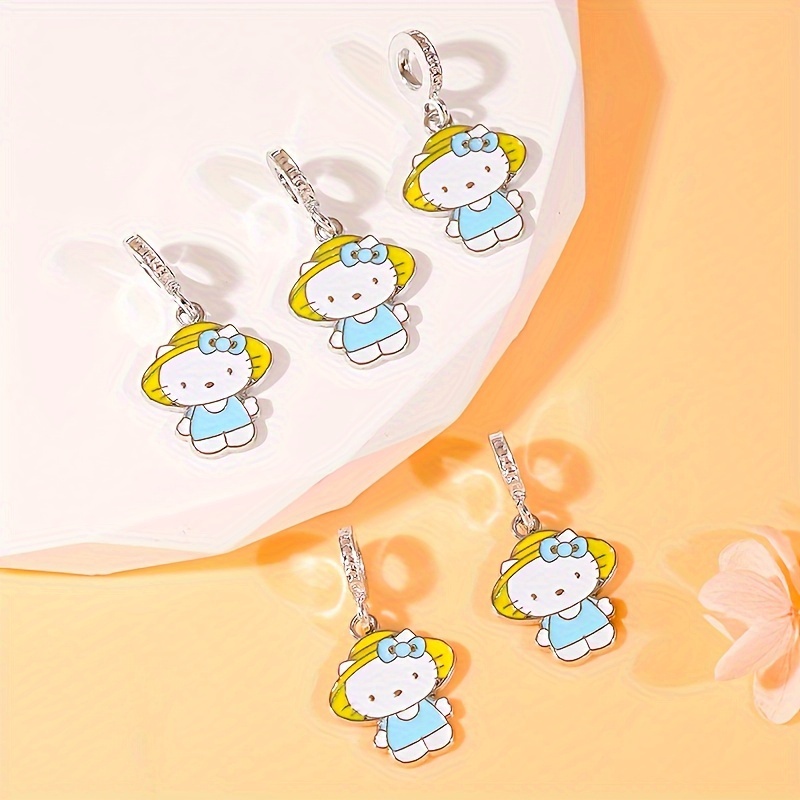 Cat Pendants Diy Cartoon Anime Alloy Hole - Temu United Kingdom