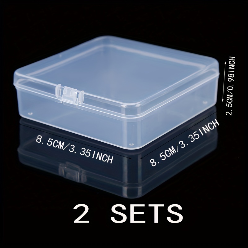 Square Plastic Transparent Box Daily Office Desktop Storage - Temu Canada