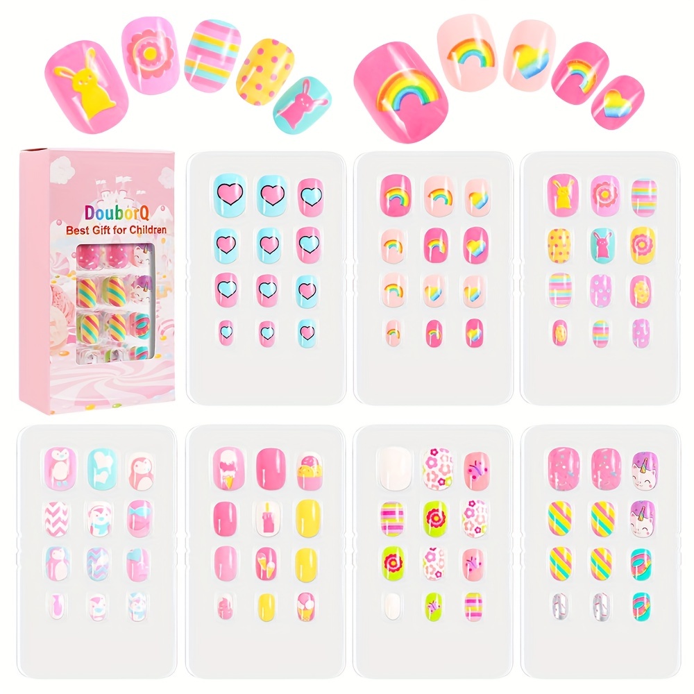 nails girls stick nails little girls pre press - Temu Canada