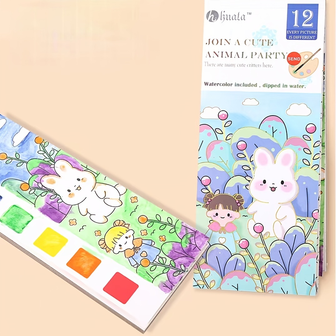 Dreamy Watercolor Coloring Book: Unleash Imagination Water - Temu Australia