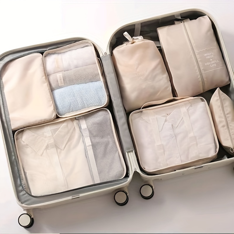Travel Packing Cubes Portable Clothes Sorting Bag Mesh - Temu New Zealand