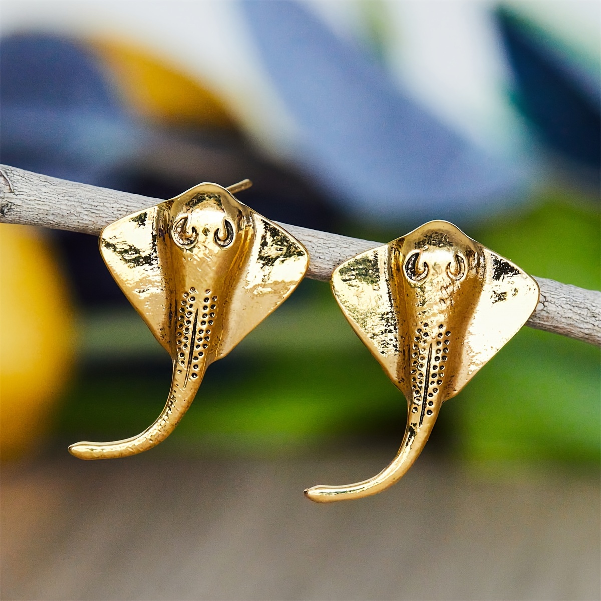 Bohemian Marine Life Simple Stud Earrings For Men - Temu United Kingdom