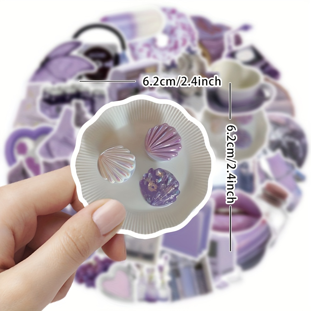 Purple Stickers Prank Meme Large Sticker Pack Bumper Light - Temu