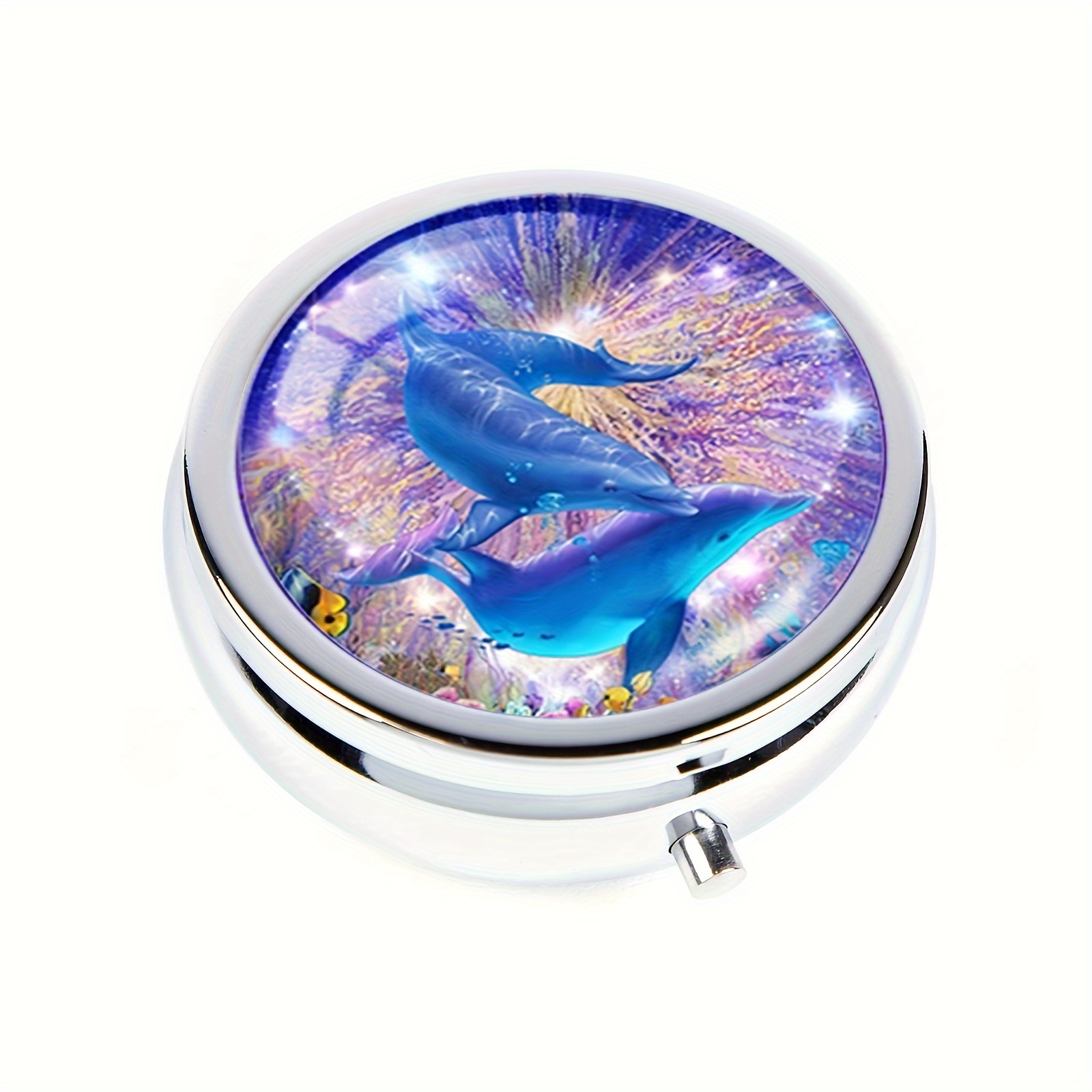 Pill Box, Round Small Pill Case, Pill Organizers, Pill Container ...