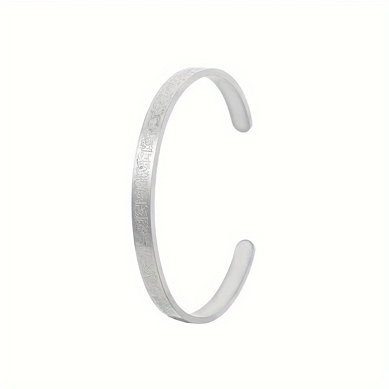 C shaped Open Bangle Stainless Steel Colorfast Fashion - Temu United Kingdom